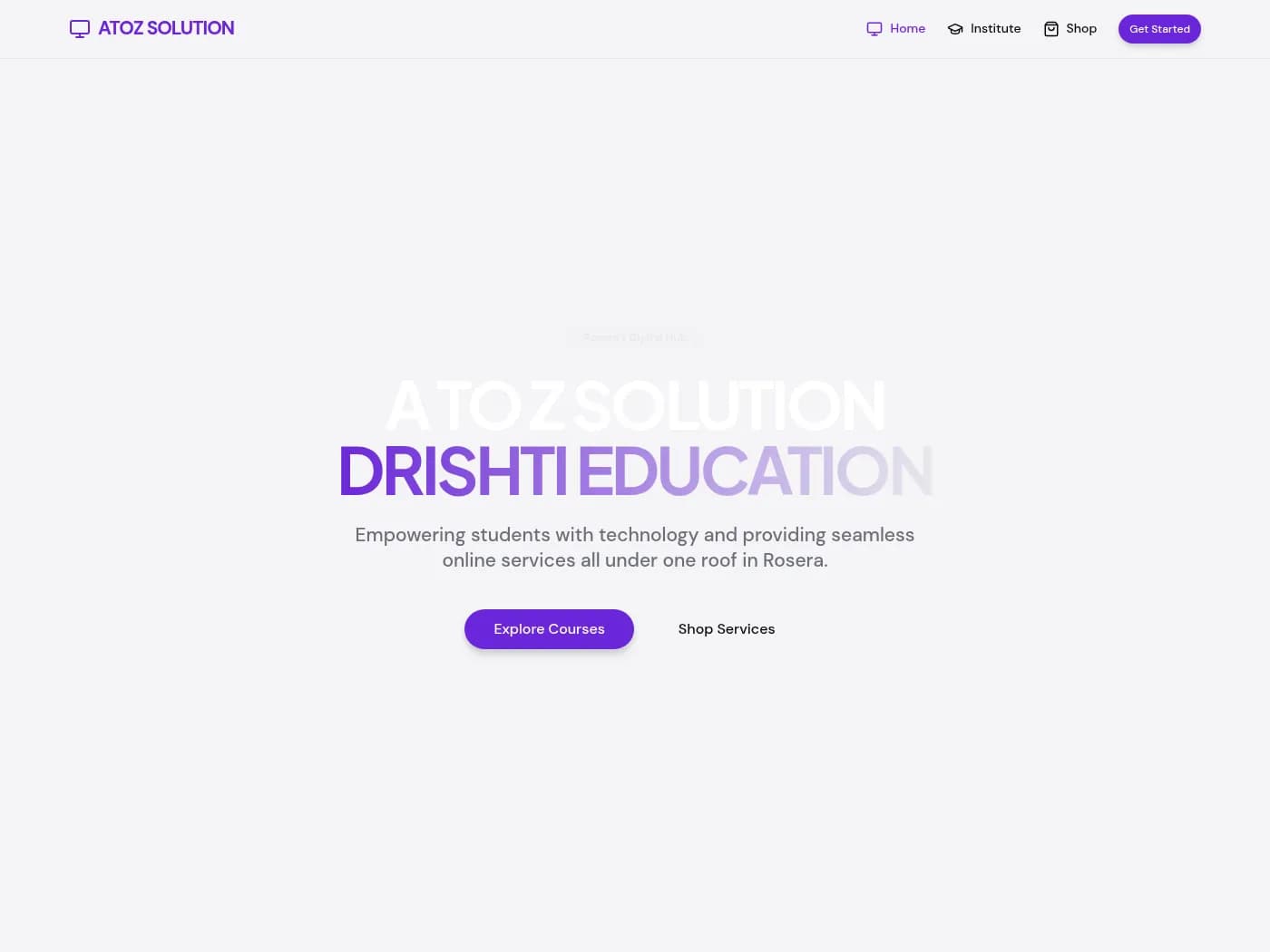 A to Z 3D Website