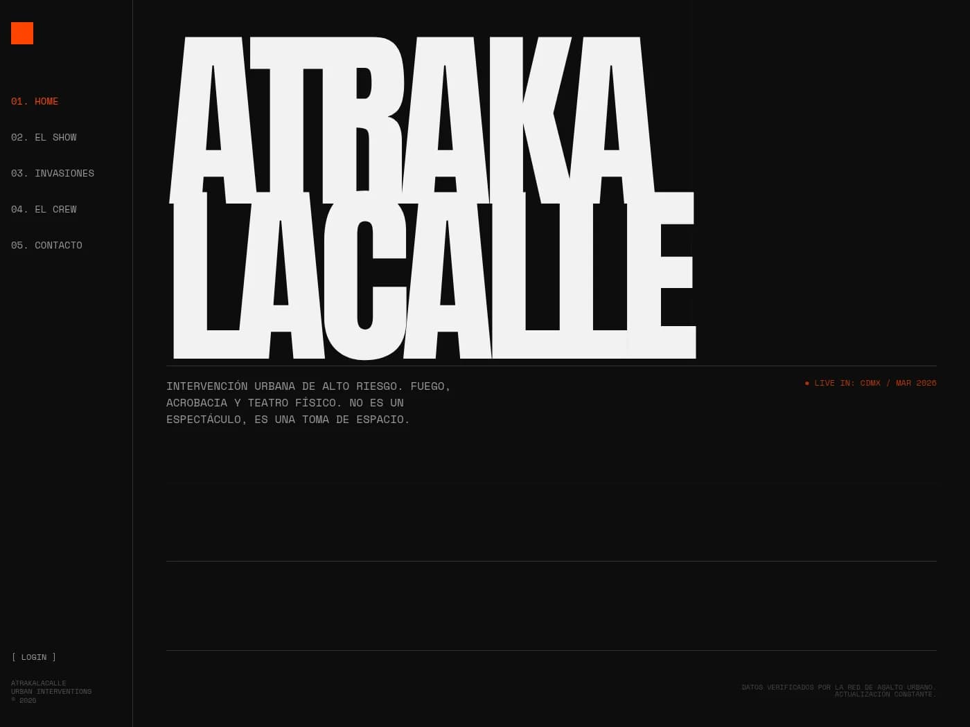 Atrakalacalle Dashboard