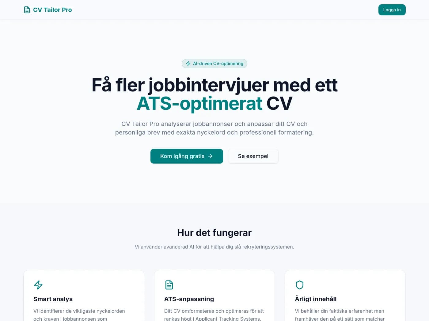 CV Tailor Pro