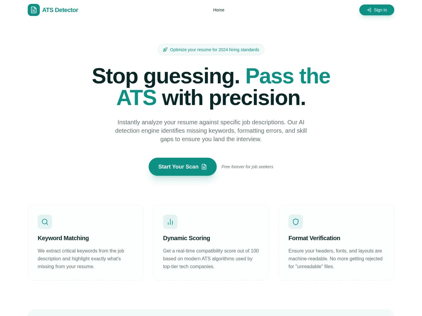 ATS Resume Detector