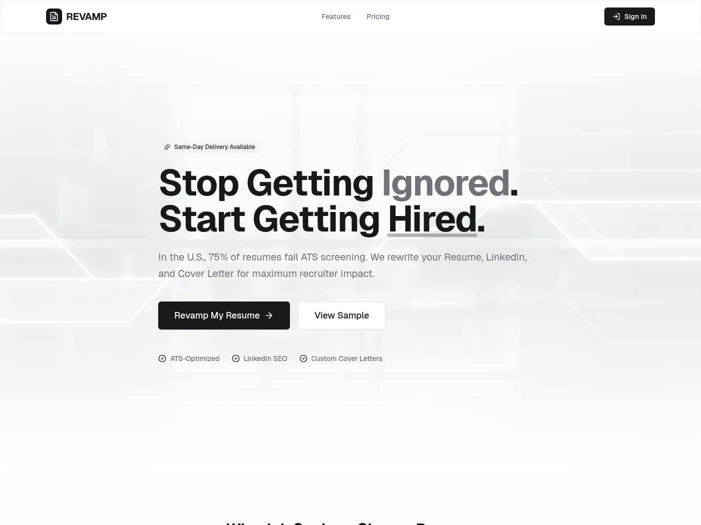 ATS Resume Revamp