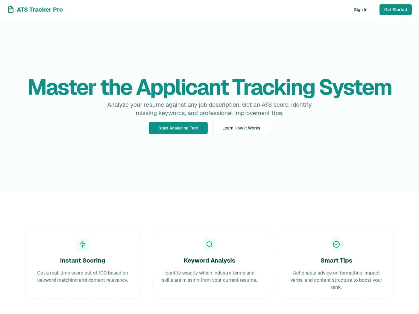 ATS Tracker Pro