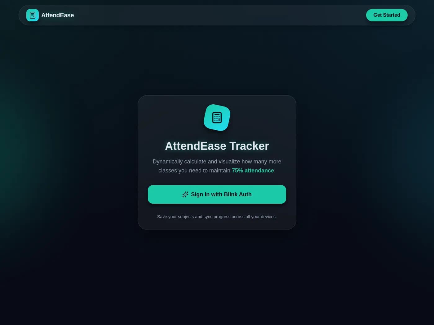 AttendEase Tracker