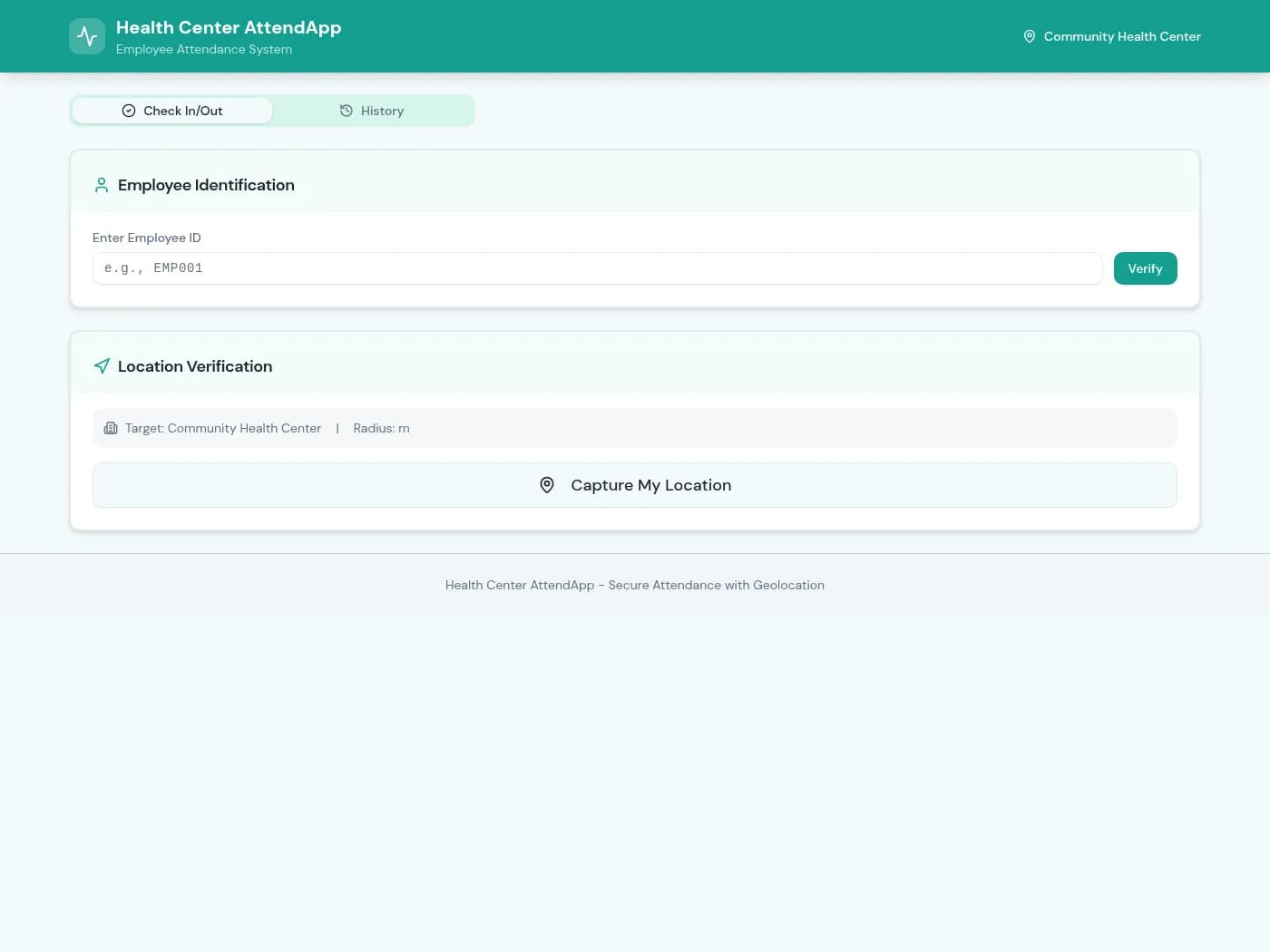 Health Center AttendApp