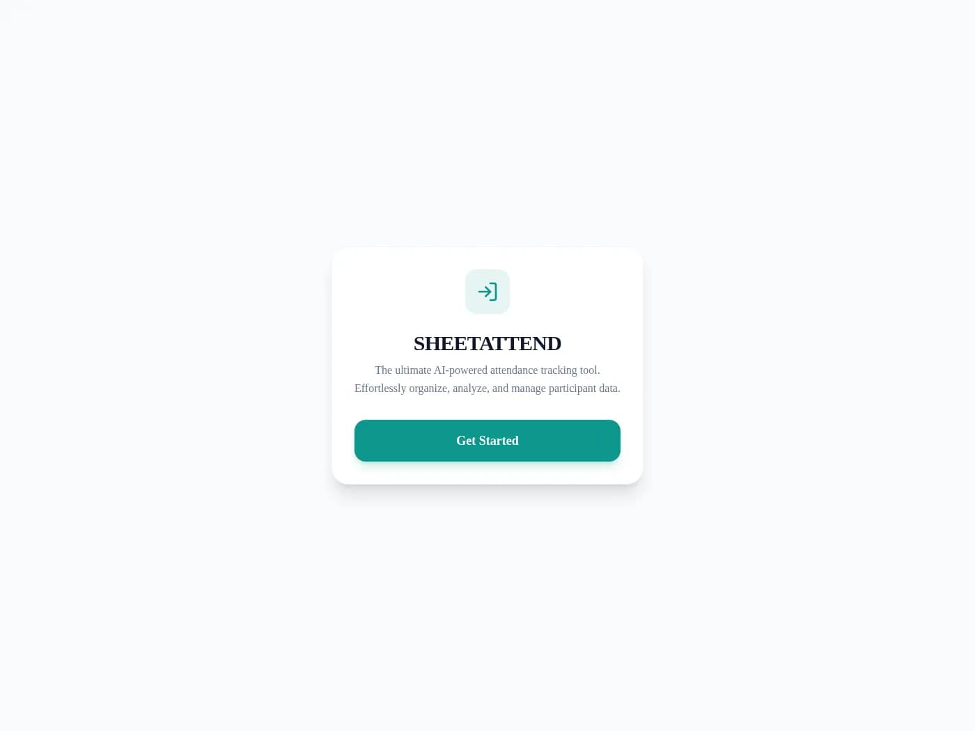 SheetAttend Tracker