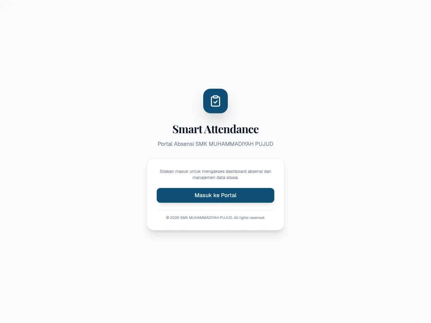 Smart Attendance Portal