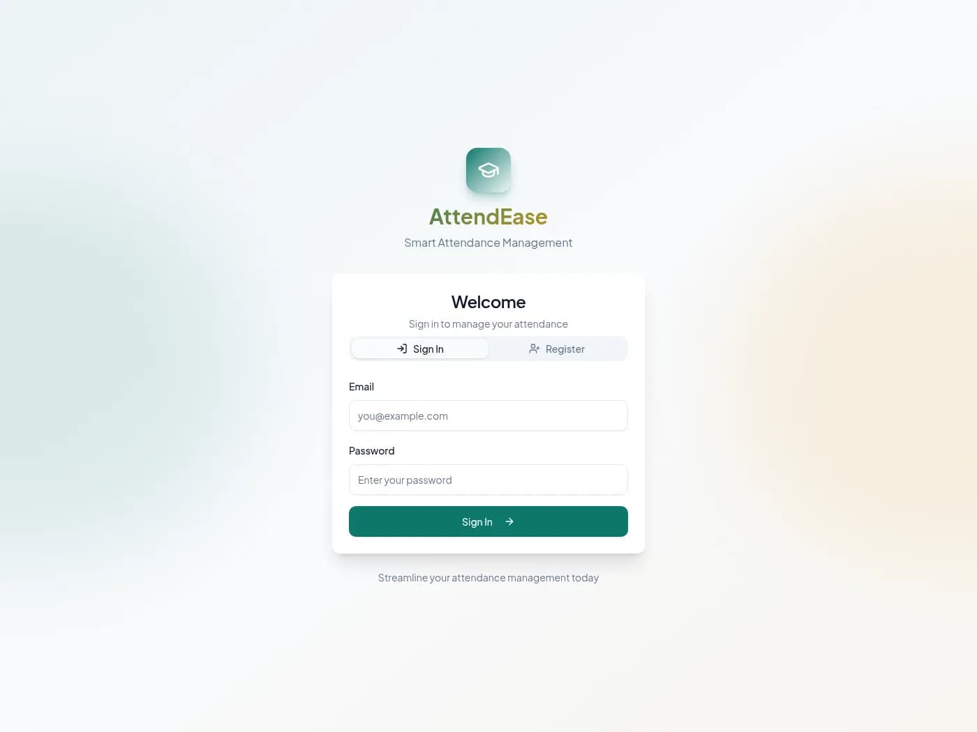 AttendEase Web App