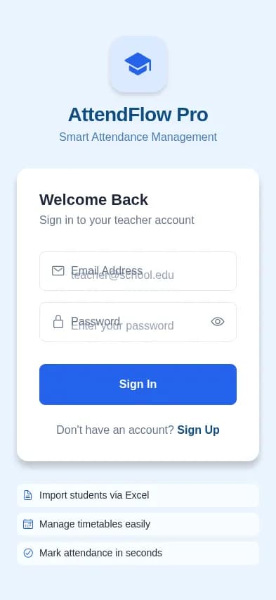 AttendFlow Pro