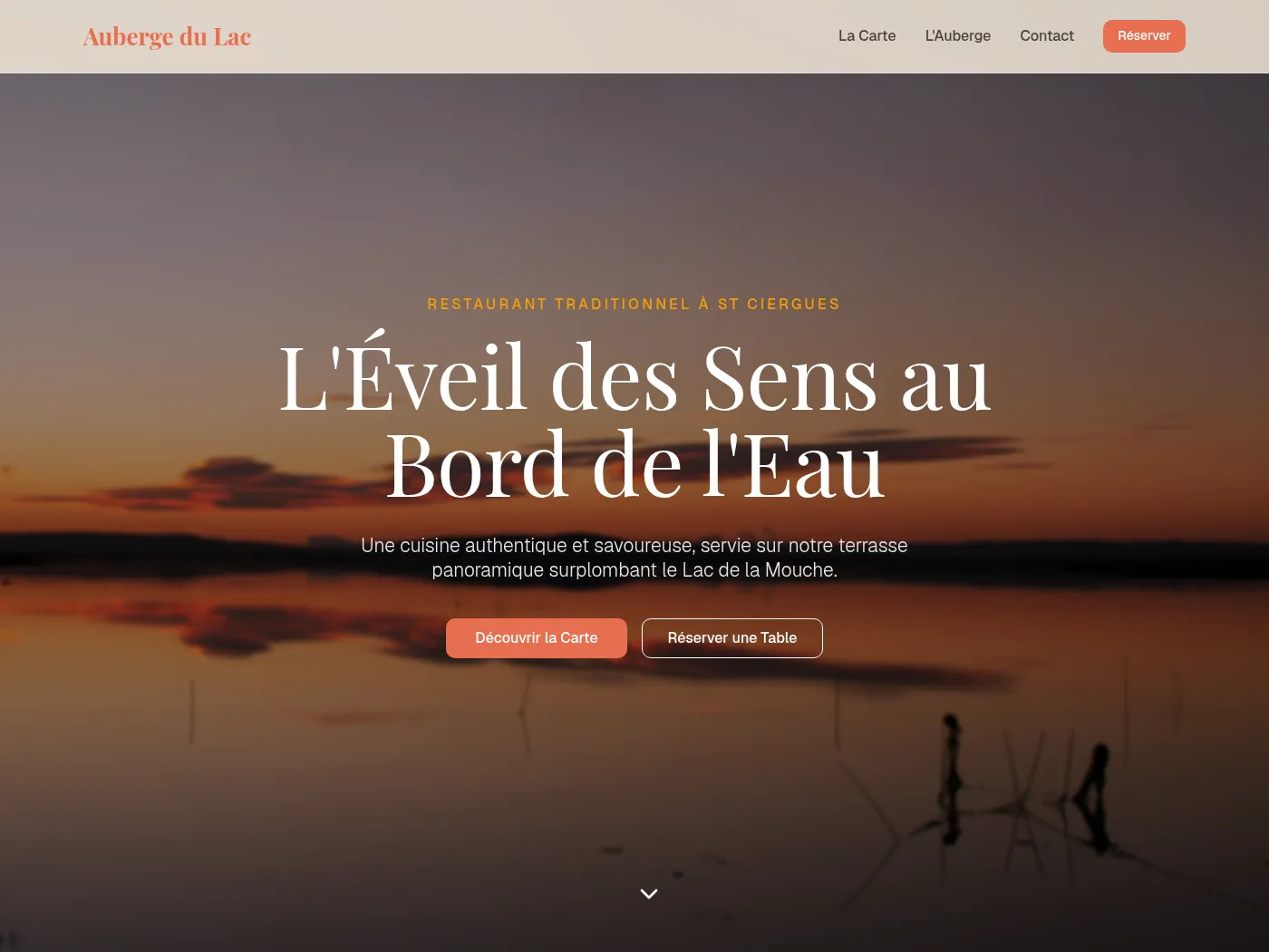 Auberge du Lac Web