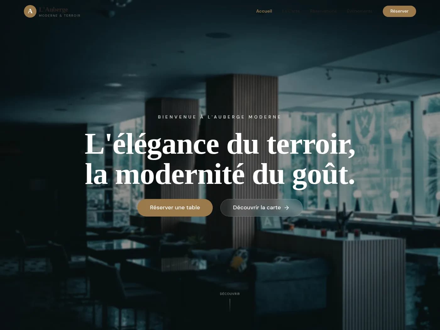 Auberge Bar Restaurant Site