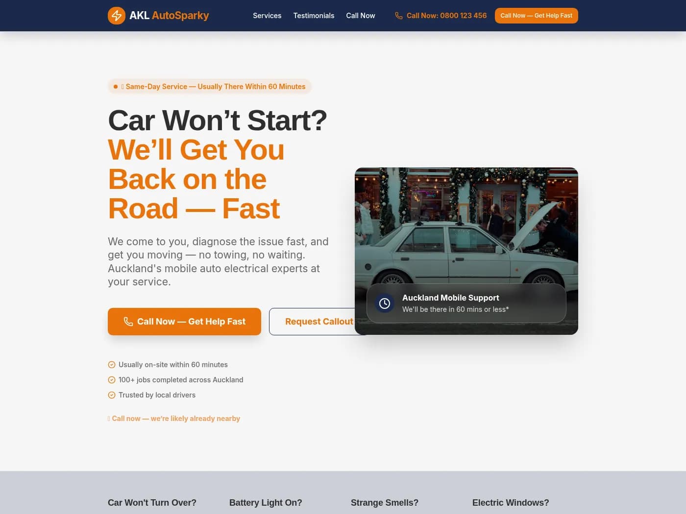 Auckland Auto Sparky Site
