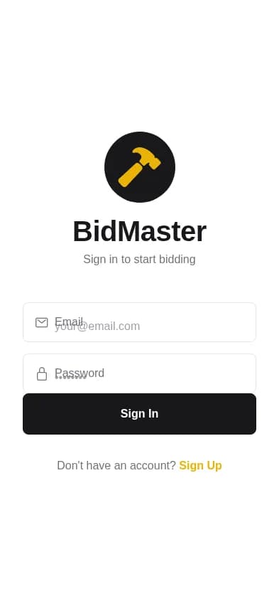 BidMaster Mobile