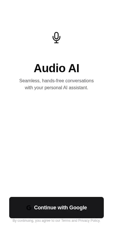 Audio AI Chatbot App
