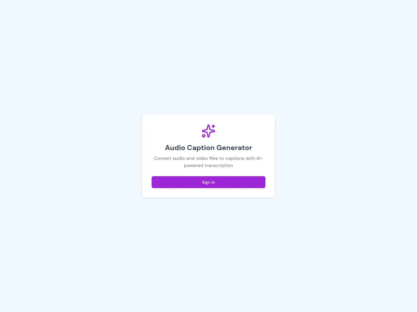Audio Caption Generator