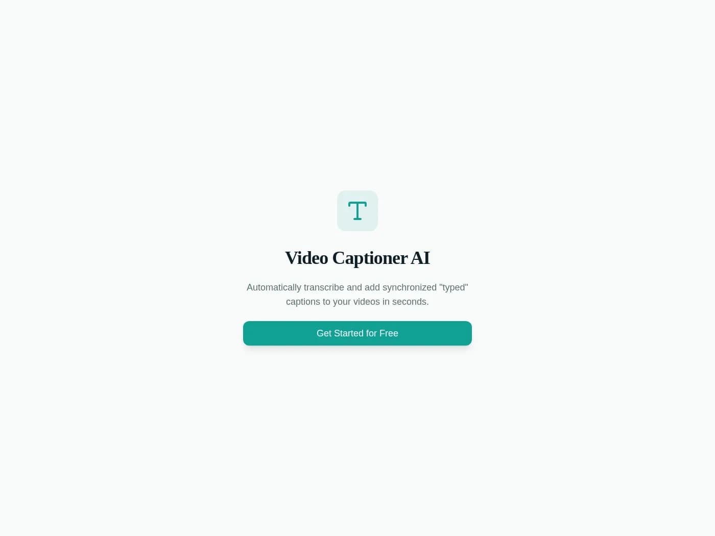 Speech2Text Video Captioner