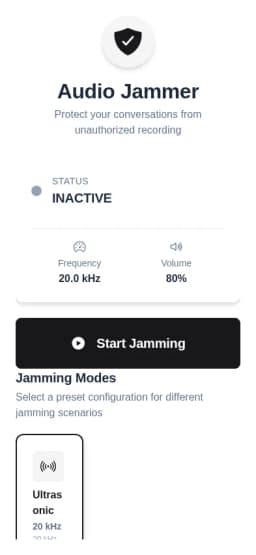 Audio Jammer App