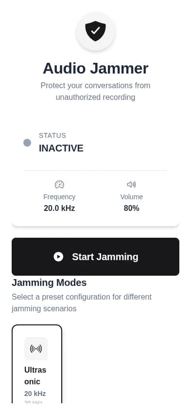 Audio Jammer App