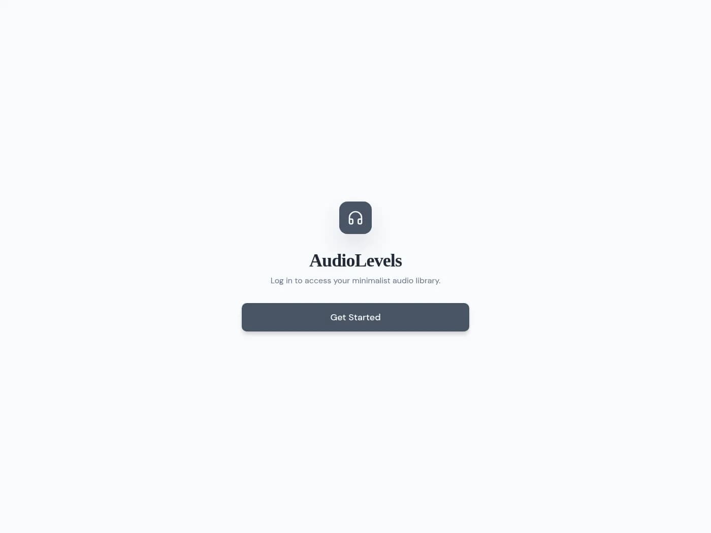 Minimal Audio Levels