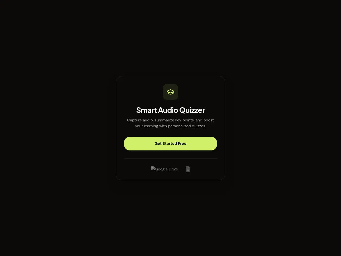 Smart Audio Quizzer