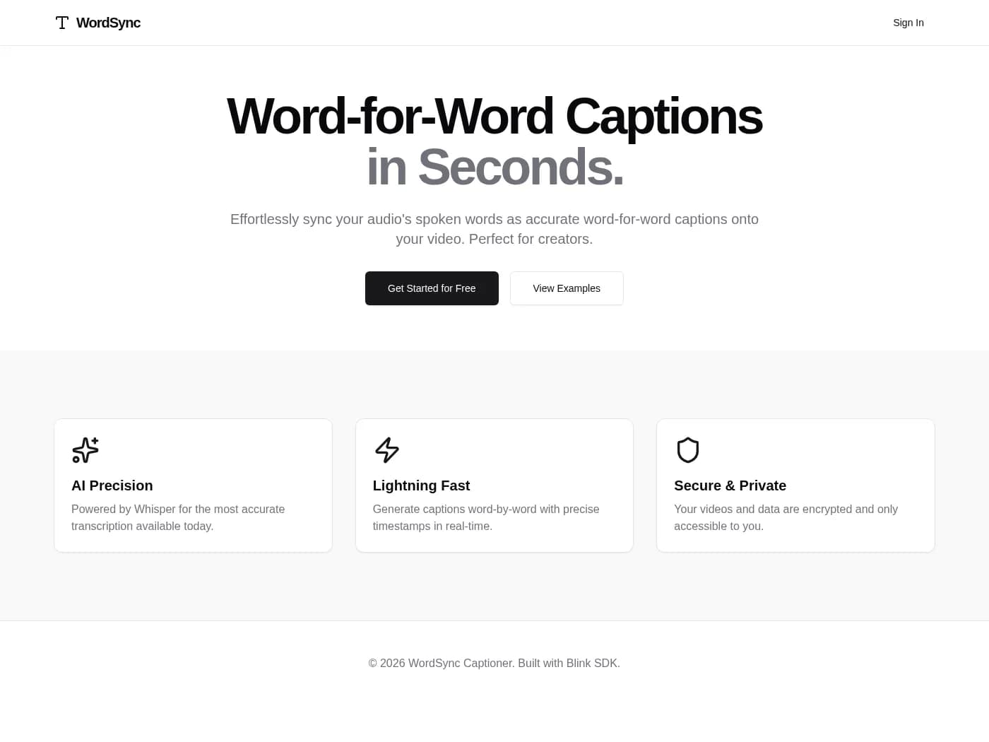 WordSync Captioner