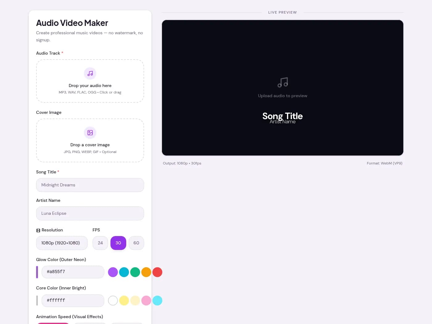 Audio Video Maker