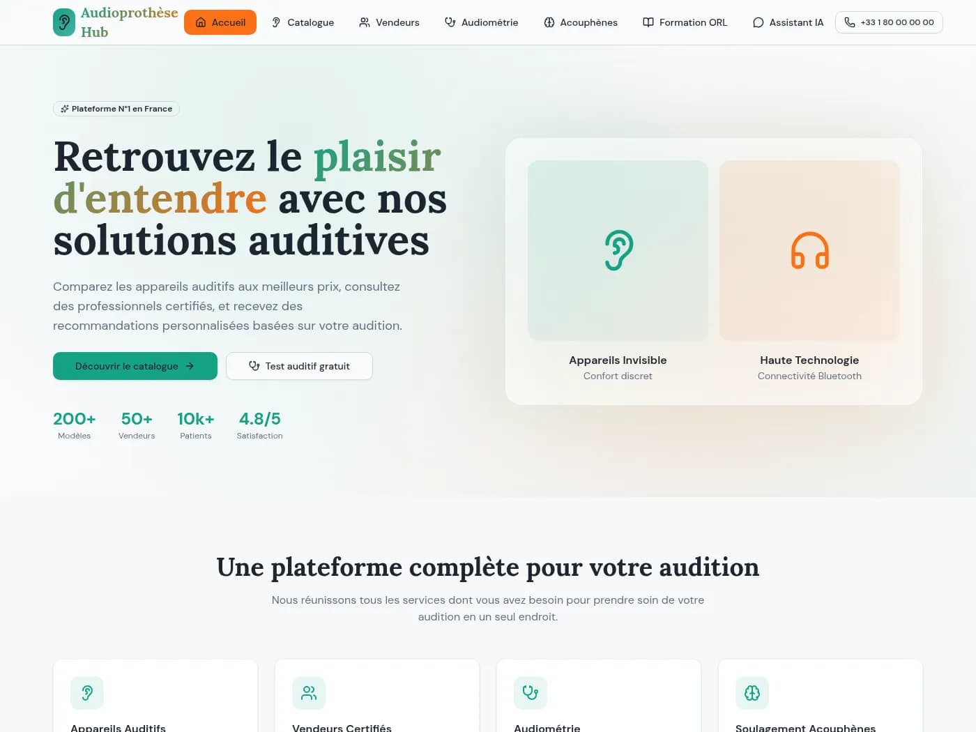 Audioprothèse Hub