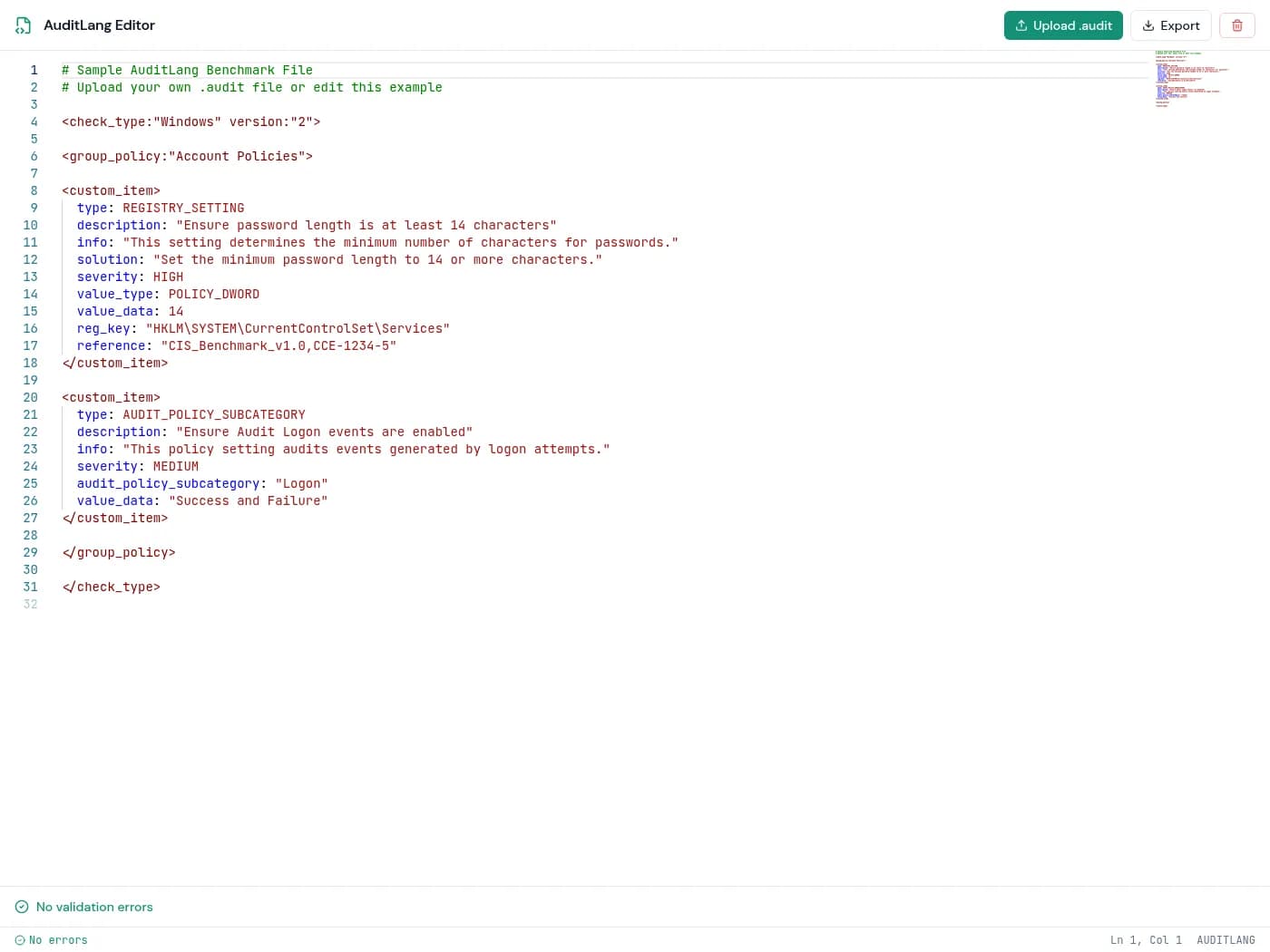 AuditLang Editor Pro