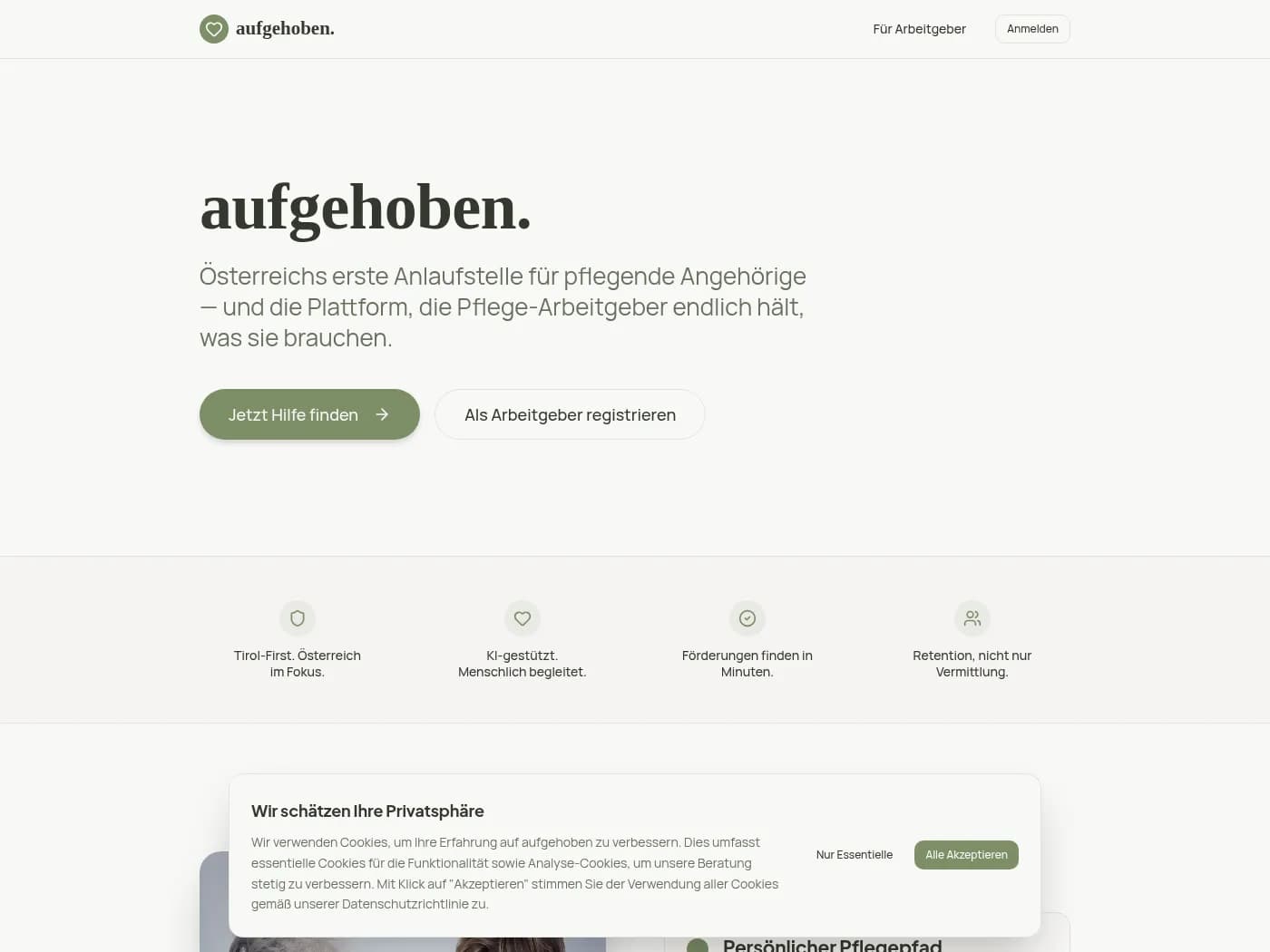 aufgehoben Care Platform