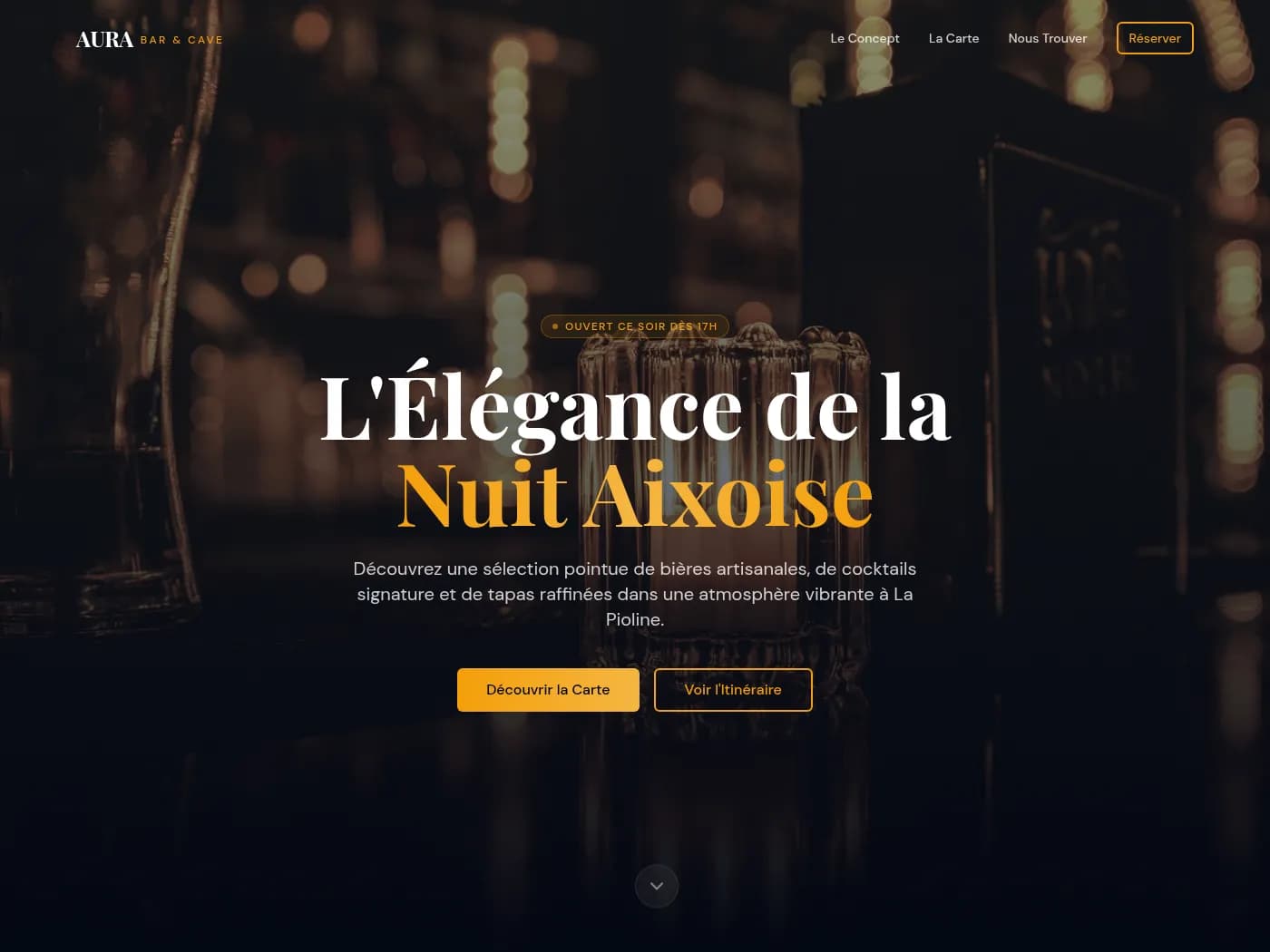 Bar Aura Site Vitrine