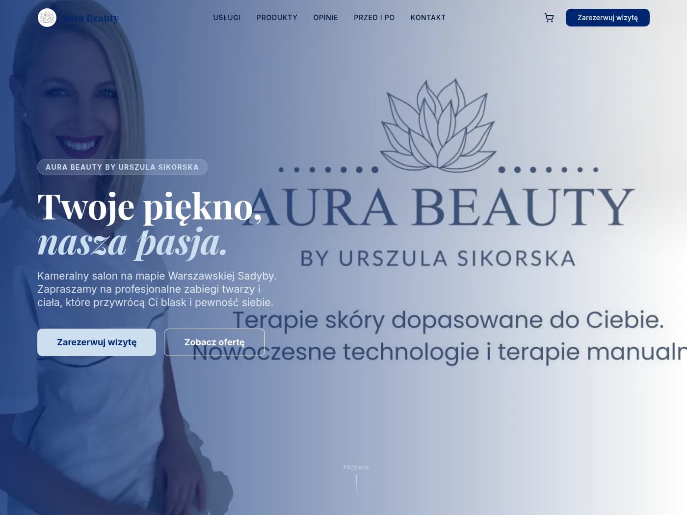 Aura Beauty Landpage