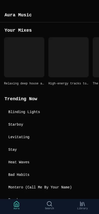 Aura Music Player