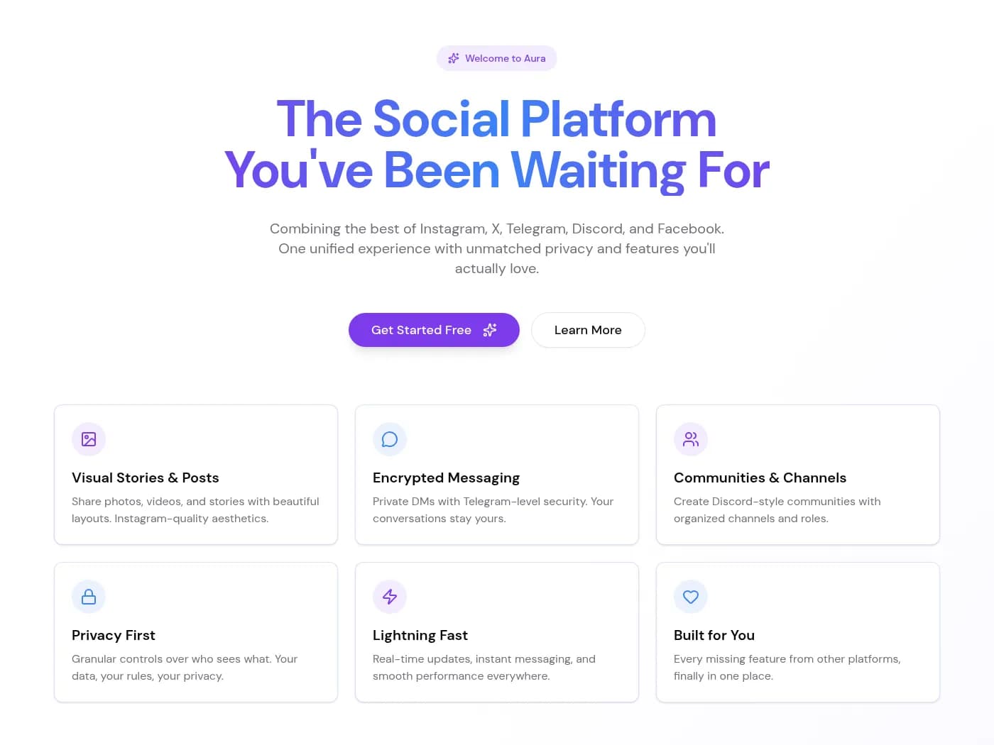 Aura Social Platform