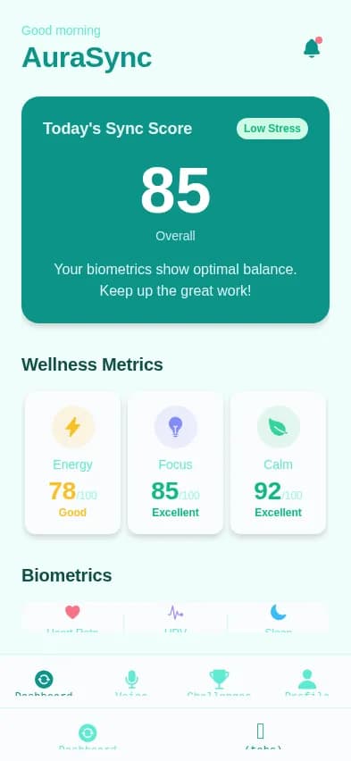 AuraSync Wellness Suite