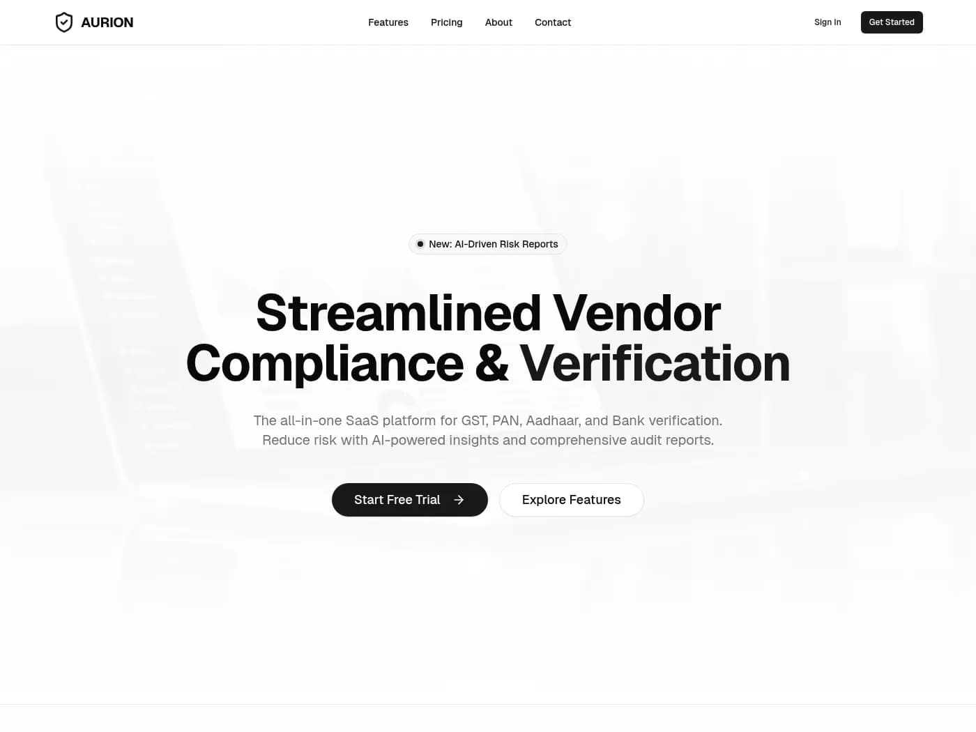 Aurion Vendor Verification SaaS
