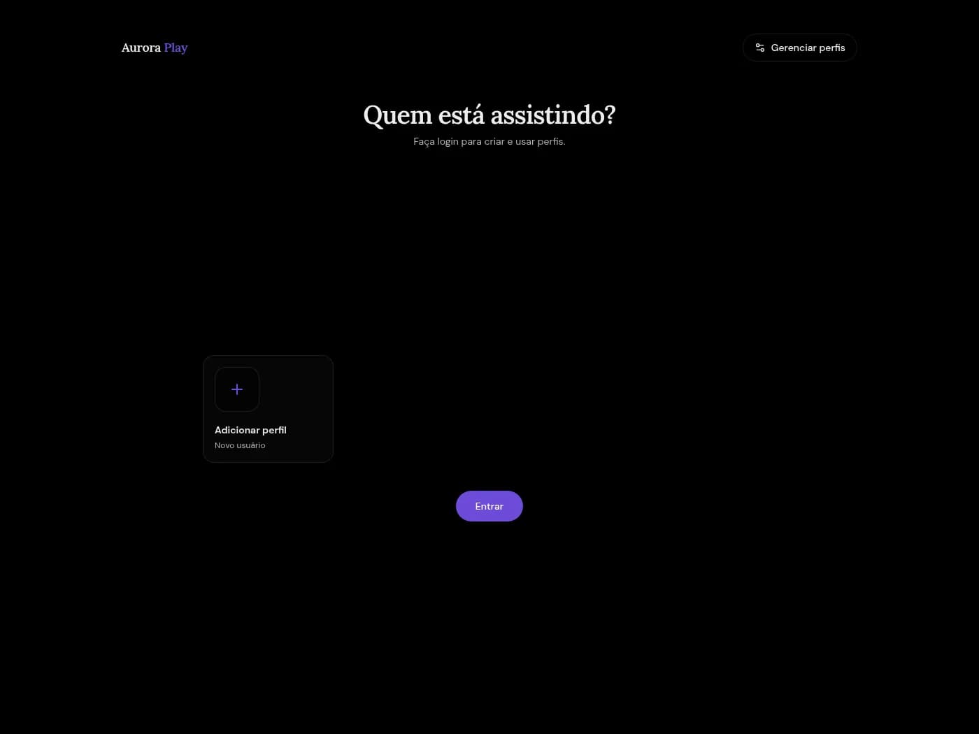Aurora Play IPTV UI