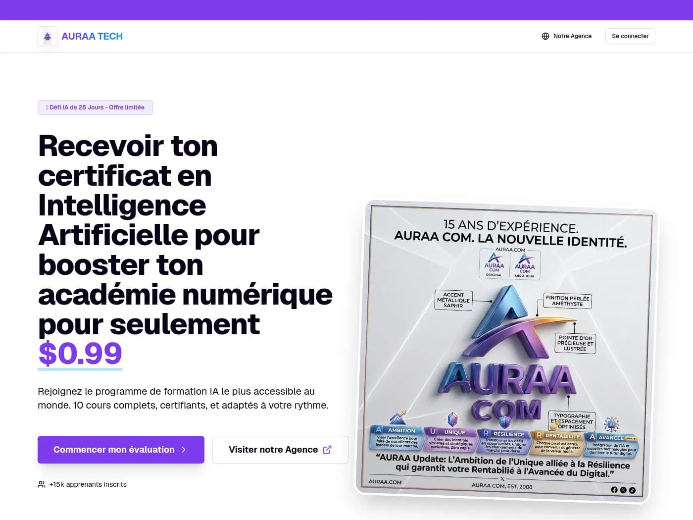AURRA IA formation