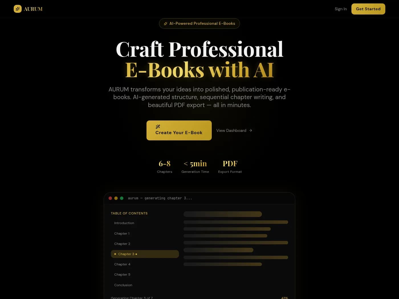 AURUM Ebook Generator