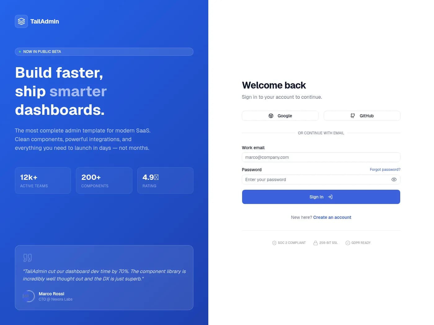 AuthFlow Pages