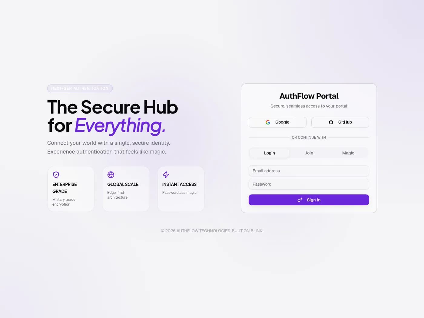 AuthFlow Portal
