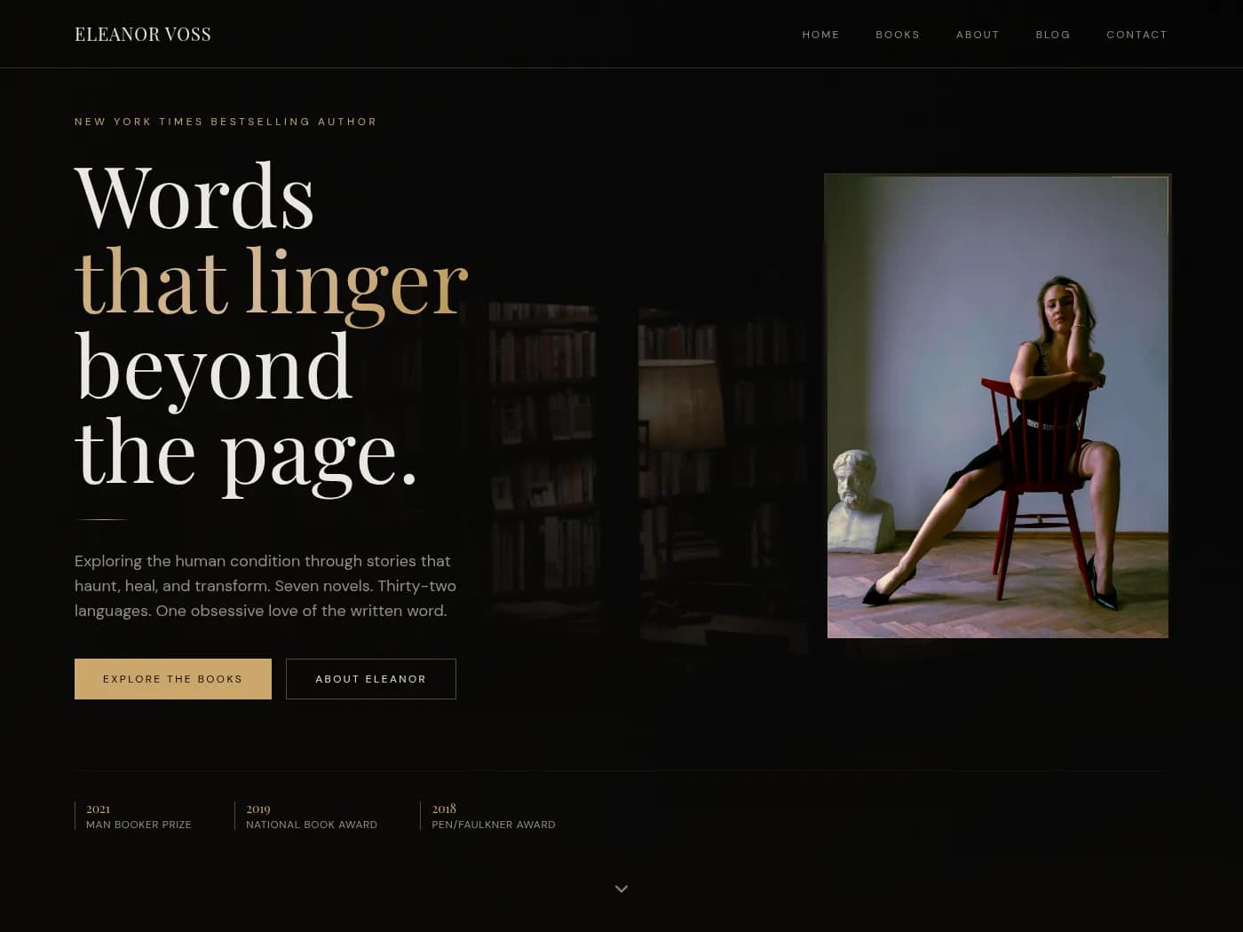 Author Portfolio Website