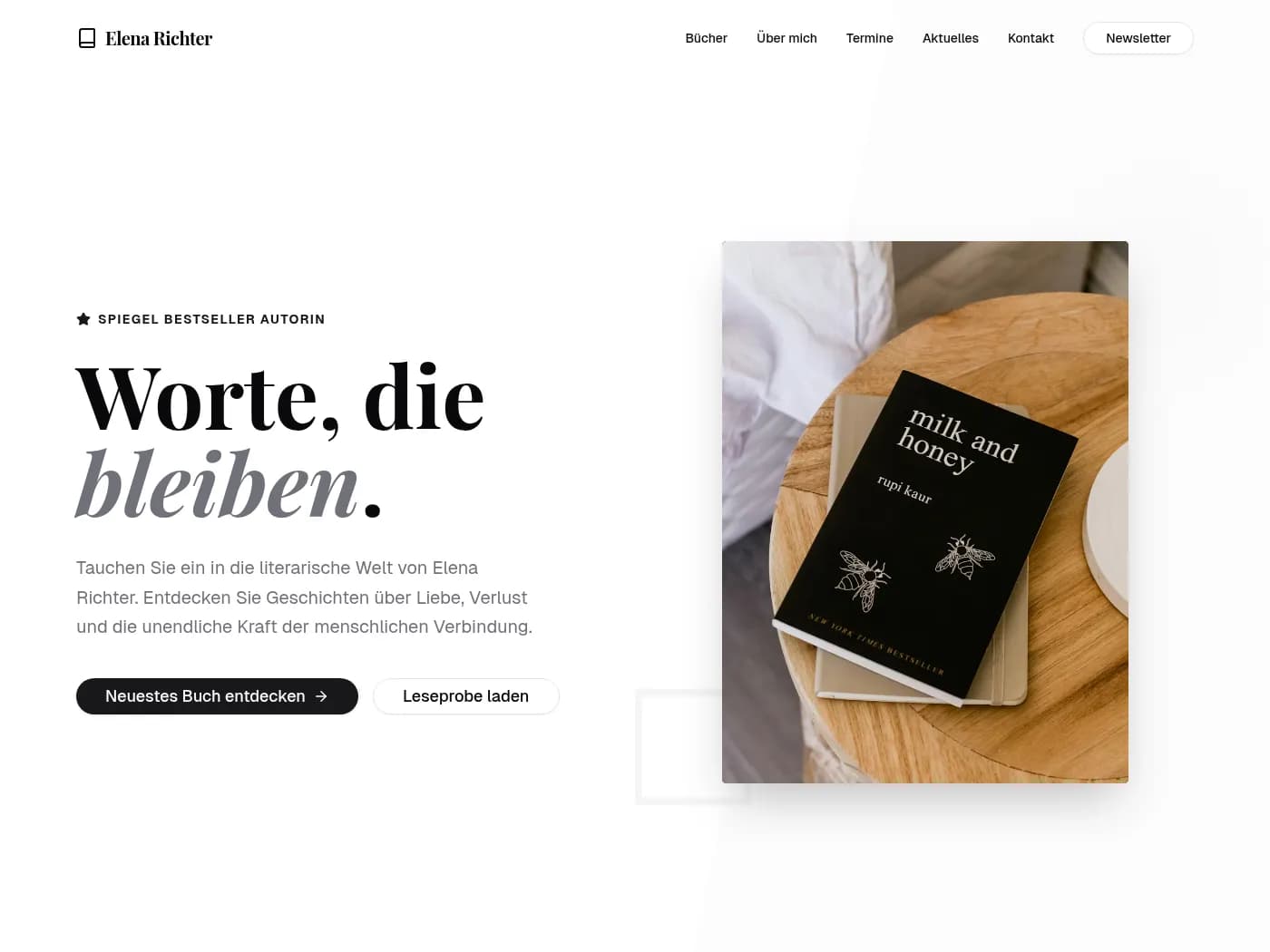 Author Portfolio Website