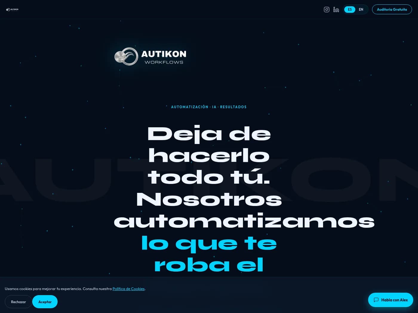 Autikon Workflows Landing