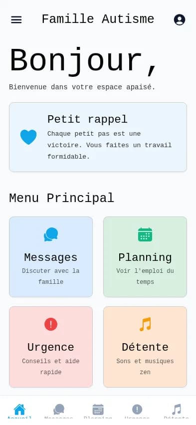 Famille Autisme App