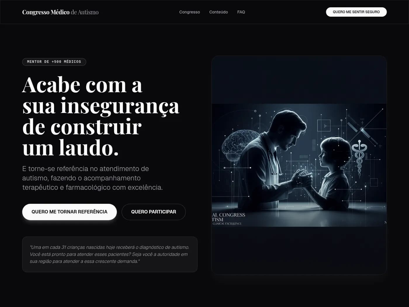 Autismo Congresso Landing