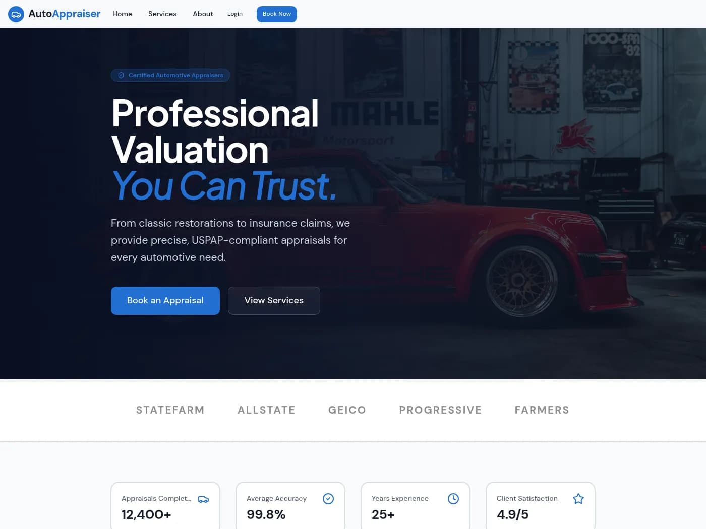 Auto Appraiser Mockup