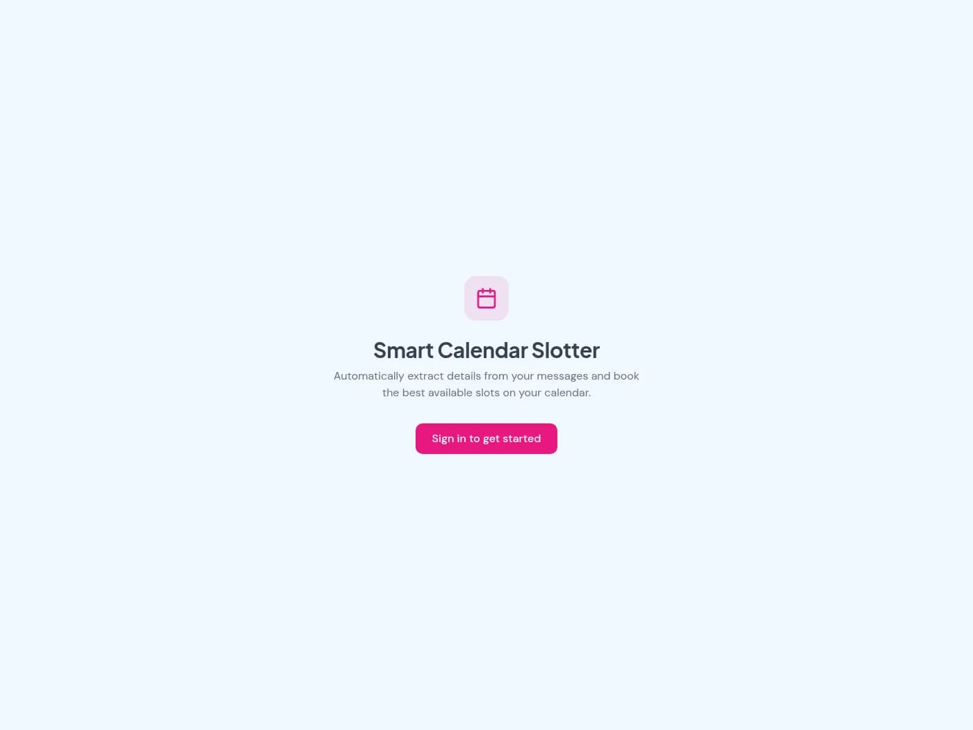 Smart Calendar Slotter