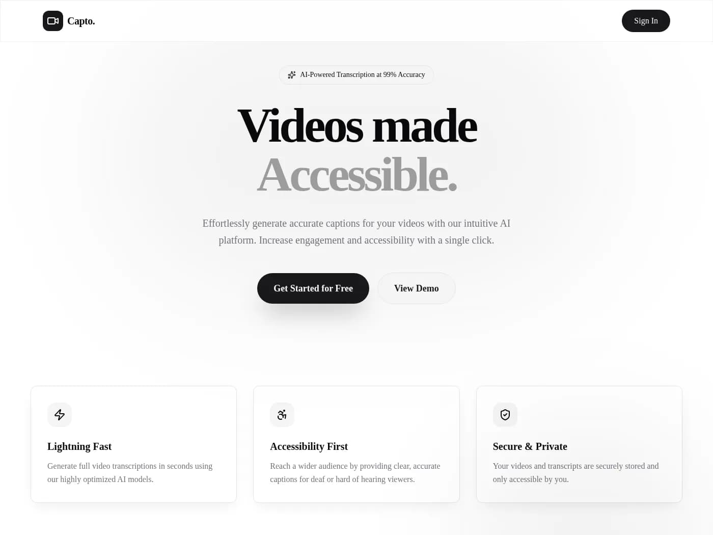 Auto Caption Video App