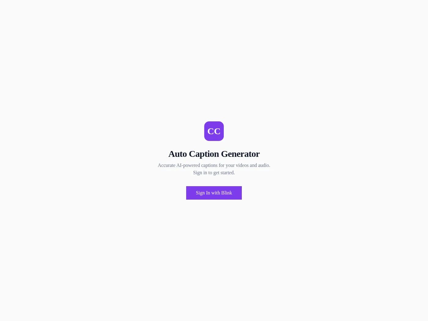 Auto Caption Generator