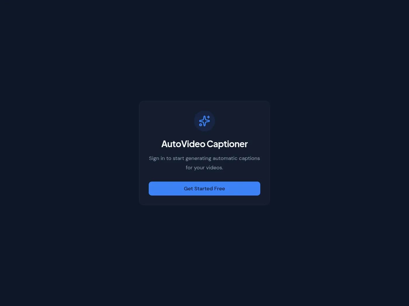 AutoVideo Captioner