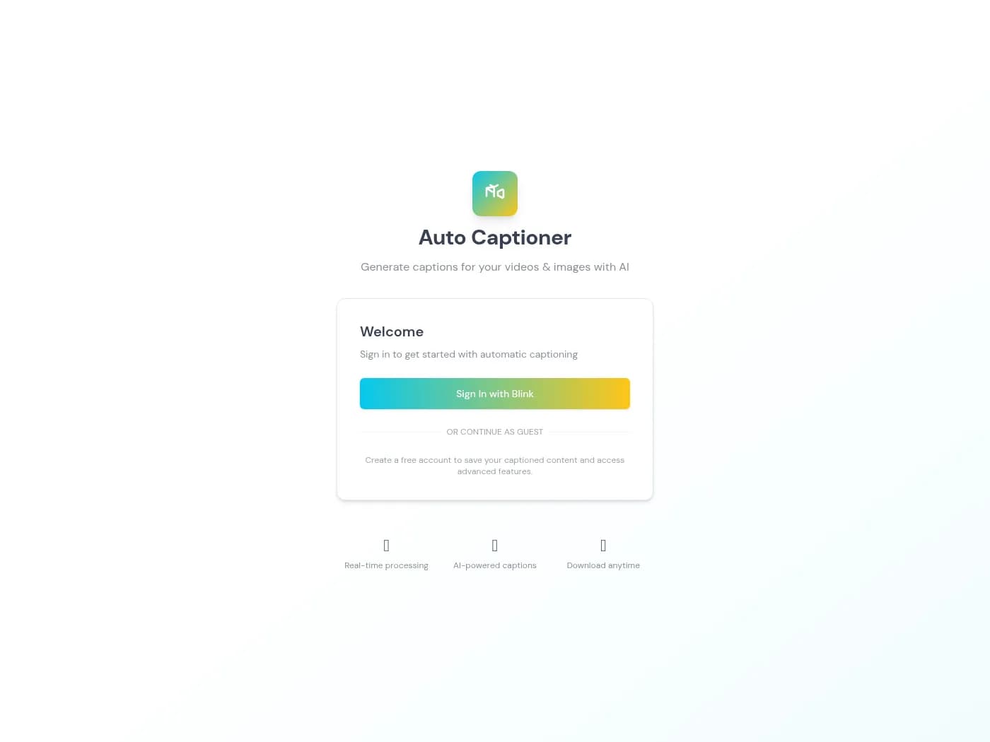 Auto Captioner